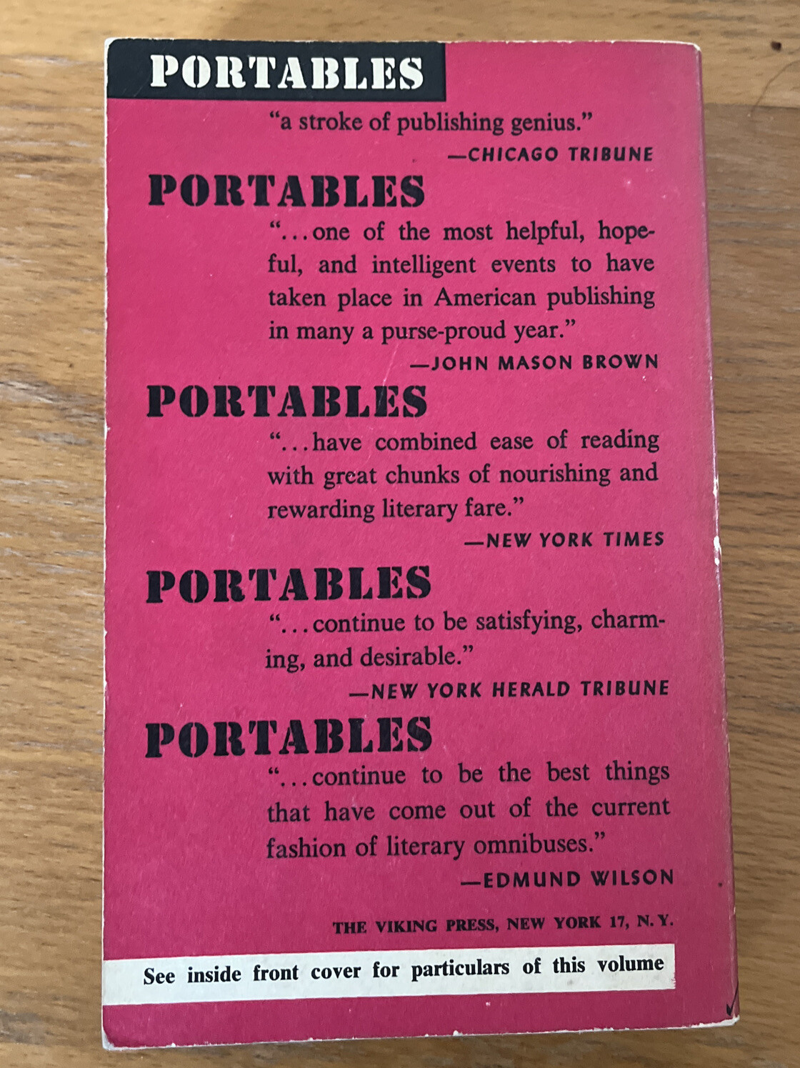 Samuel Putnam 1946 THE PORTABLE RABELAIS Viking Press Books 1957 4th ...