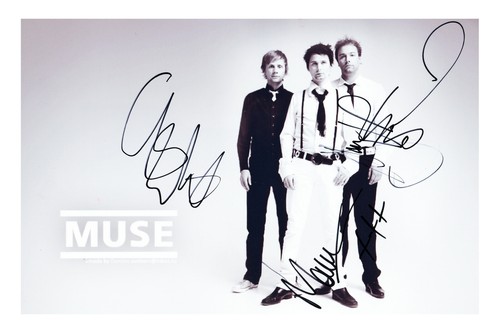 Muse Signed A4 Photo Print Autograph Music | eBay