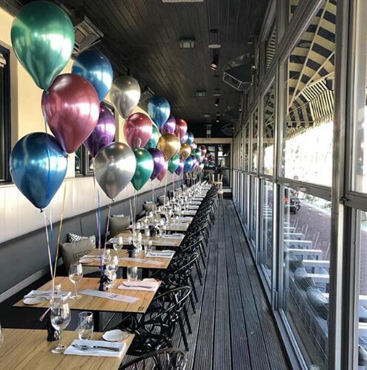 20X 12inch Metalcolor Chrome latex Balloons Inflatable Birthday Party ...