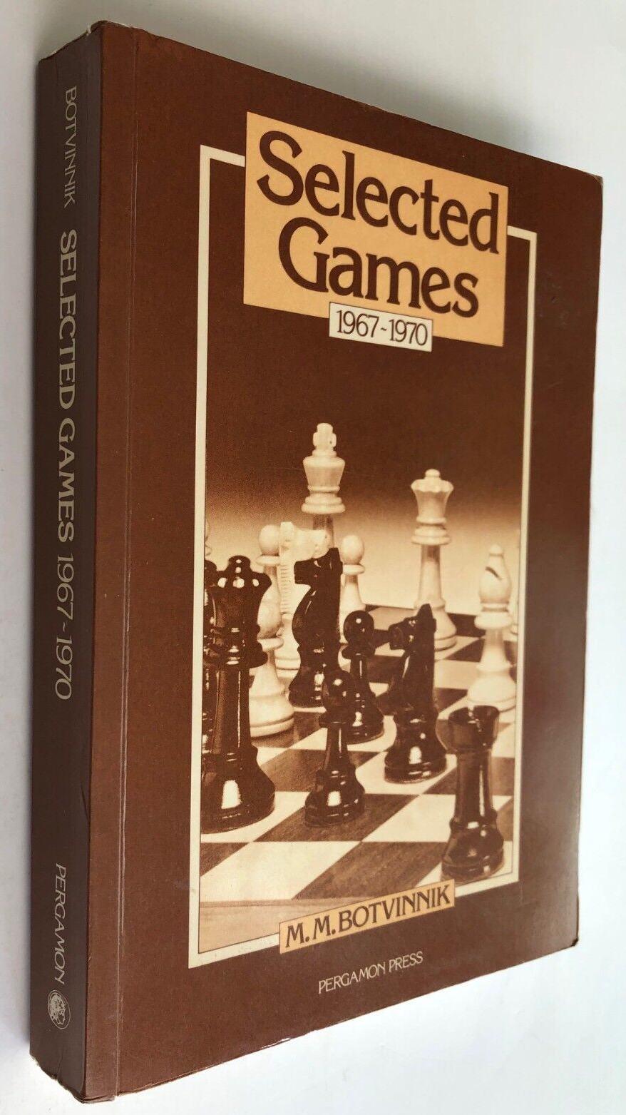 Chess Book - Selected Games 1967-1970 Mikhail Botvinnik Pergamon Press ...