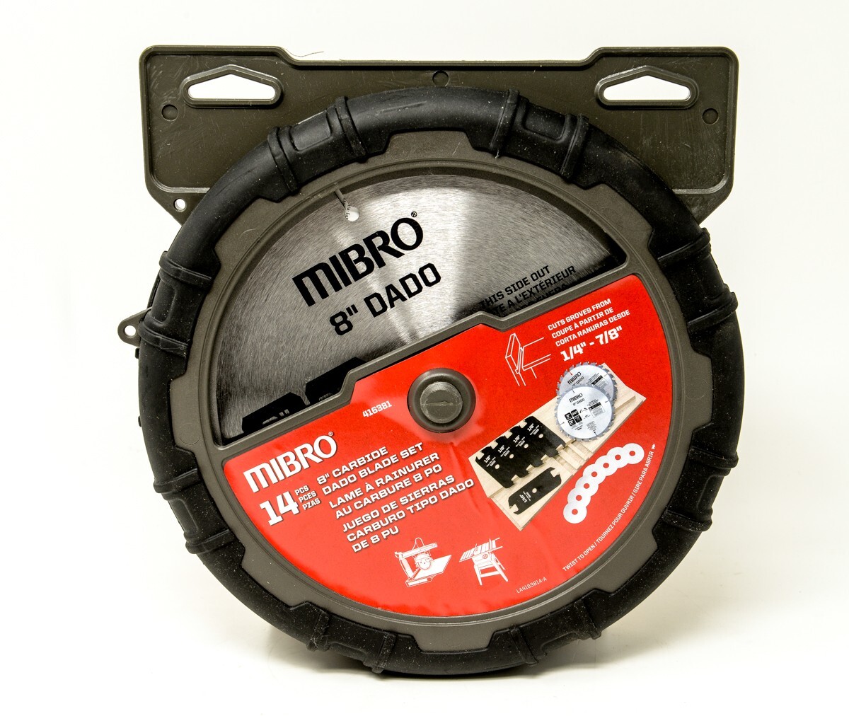 MIBRO 416381 8" inch Carbide Stacking Dado Saw Blade Set 66366416381 | eBay