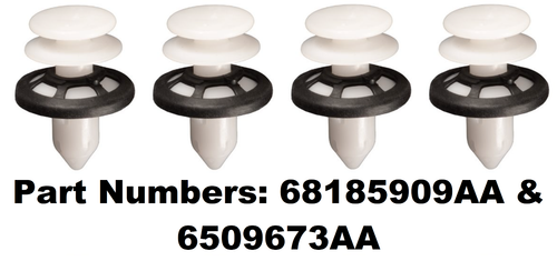 4 NEW DOOR PANEL CLIPS! FITS MOPAR DODGE CHALLENGER CHARGER DURANGO ...