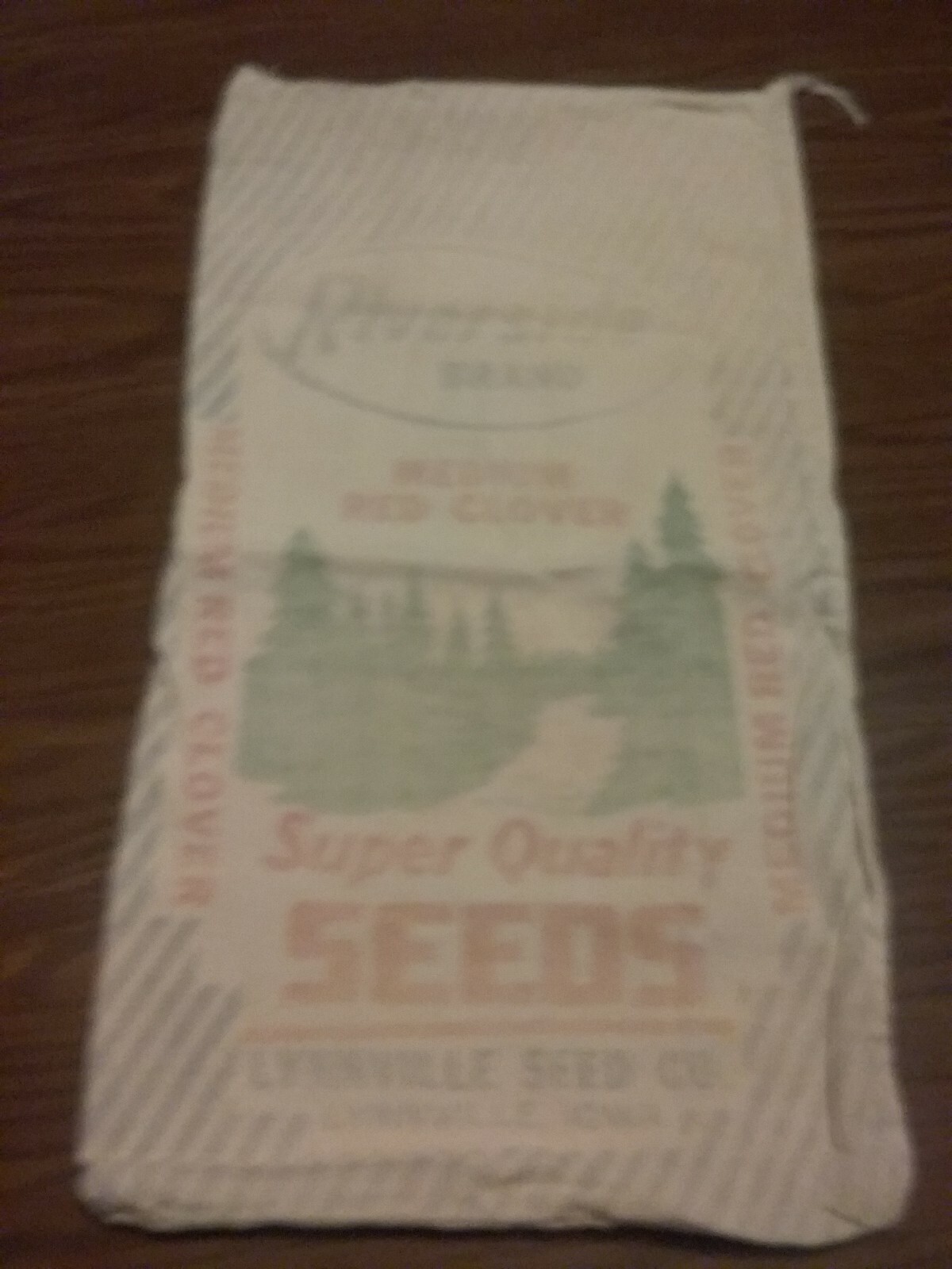 Riverside Medium Red Clover Bag Feed Sack Sign Lynnville Iowa IA | eBay