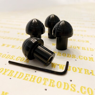 4 x Genuine '1940's' Style Dash Knobs by SoCal Speed Shop- ANODIZED BLACK | eBay