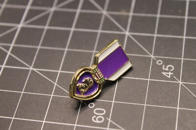 PURPLE HEART Lapel/Hat Pin Purple Heart Medal II Enamel 1-3/16" BRAND ...