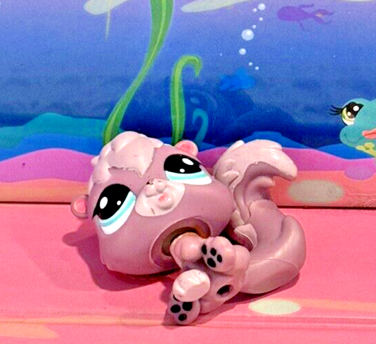 LITTLEST PET SHOP LPS AUTHENIC BURGUNDY BABY PET TRIPLET SQUIRREL #1882 ...