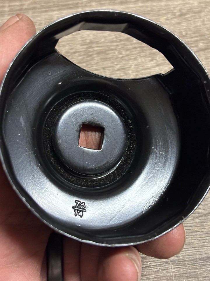 HD Logo 76mm 14 Flute End Cap Style Oil Filter Wrench Removal Tool For ...