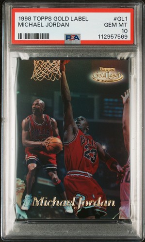 1998 TOPPS GOLD LABEL #GL1 MICHAEL JORDAN PSA 10 | eBay