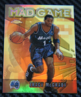 2001-02 TOPPS CHROME TRACY MCGRADY MAD GAME REFRACTOR ORLANDO MAGIC | eBay