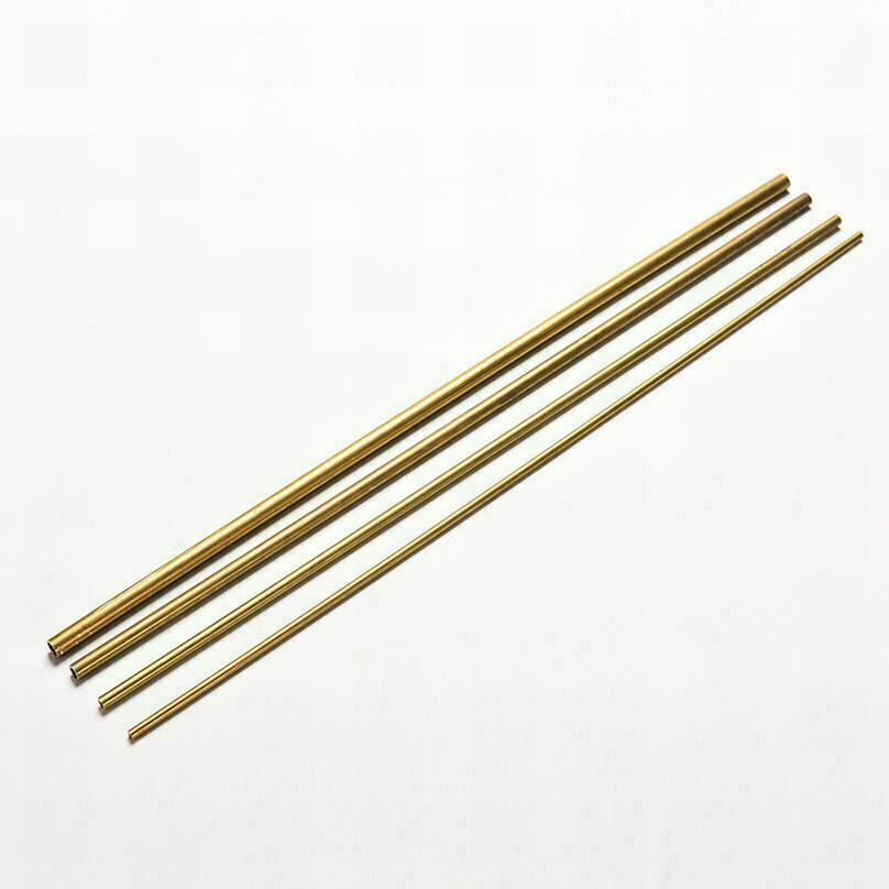 200 300 400 500mm Brass Round Tube Rod Copper Pipe 1 2 3mm Wall 4/5/8 ...