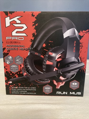 RUN MUS K2 Pro Gaming Headset Compatible with PC PS4 & Xbox One | eBay