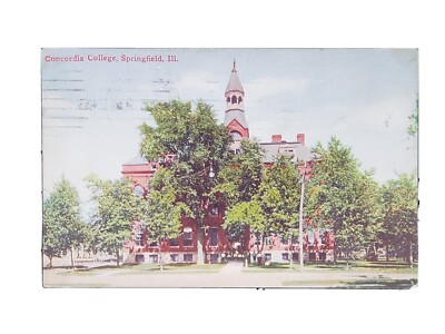 1909 Vintage Post Card: Concordia College, Springfield, IL (with ...