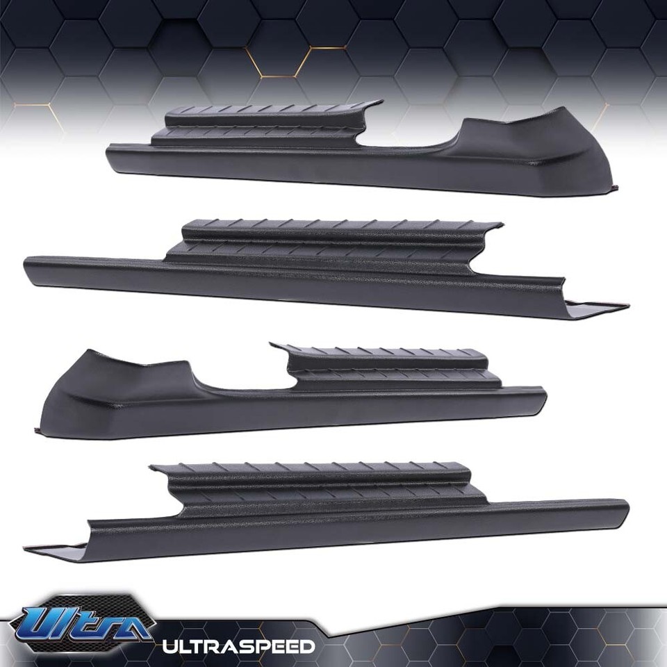 Rocker Panels Guard Black Fit For 14-18 Chevy Silverado/GMC Sierra 1500 ...