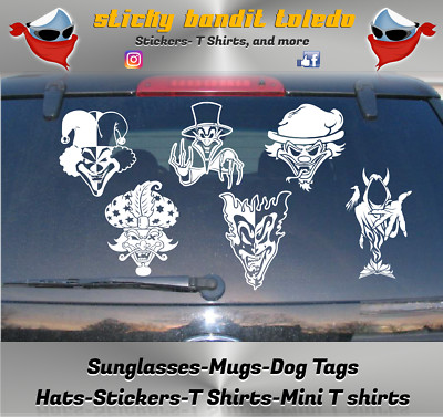 ICP Insane Clown Posse Jokers Card 6 inch window vinyl decal sticker | eBay