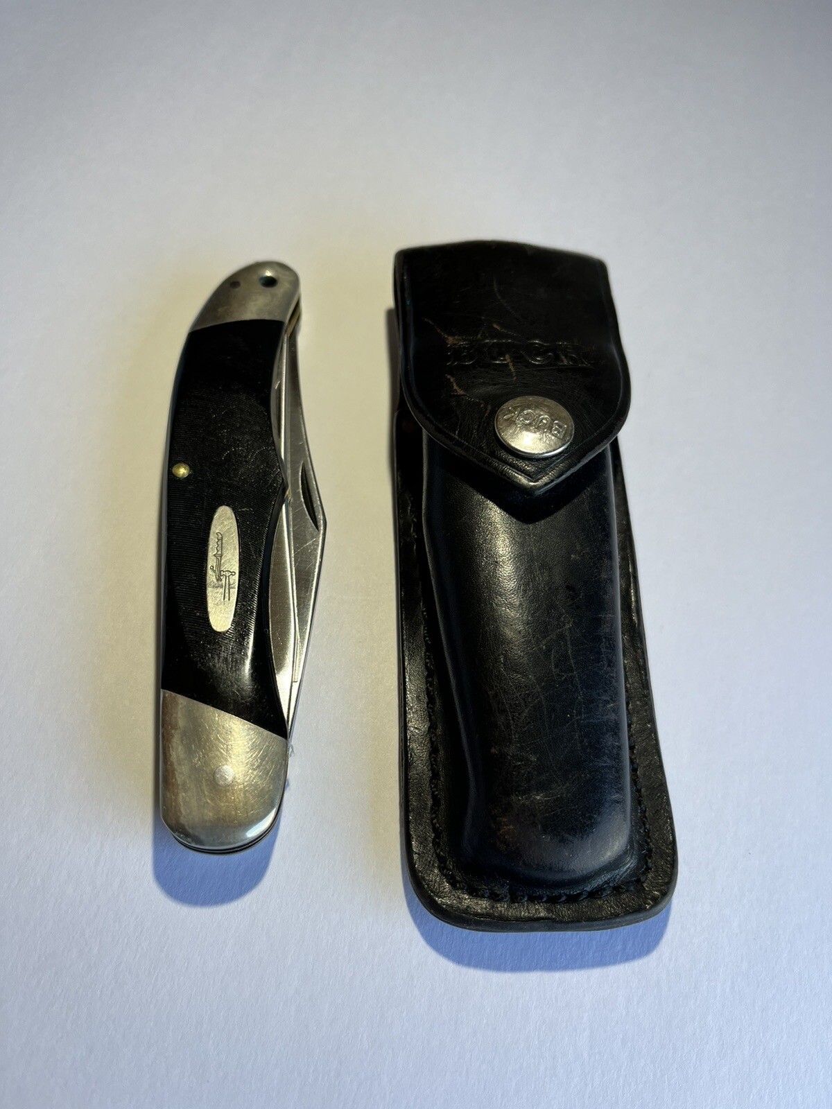 Beautiful buck 317 two blade knife with sheath | eBay