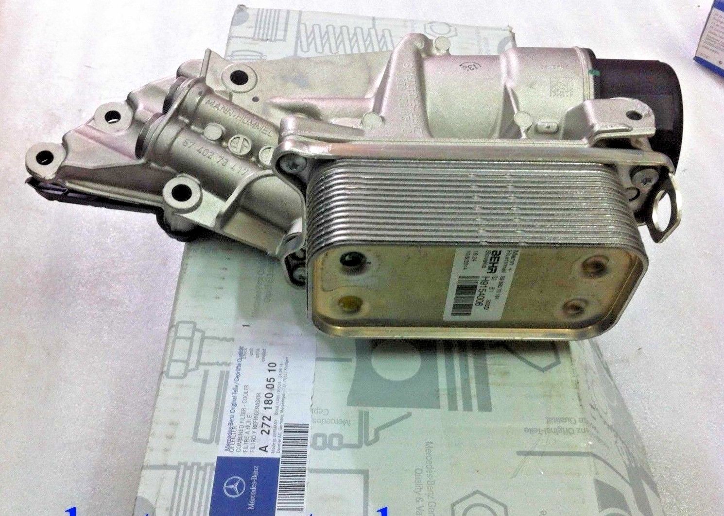 Engine Oil Filter Housing with Oil Cooler For Mercedes W203 C230 W463 ...