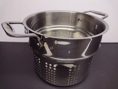 ALL CLAD COLANDER/STRAINER/STEAMER Pot Insert 7” H X 9.25” D | eBay