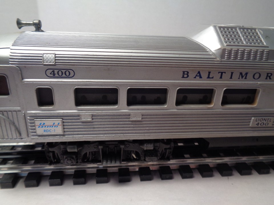 LIONEL POSTWAR B&O MOTORIZED #400 BUDD CAR RDC-1. TESTED.SEE ACTION ...