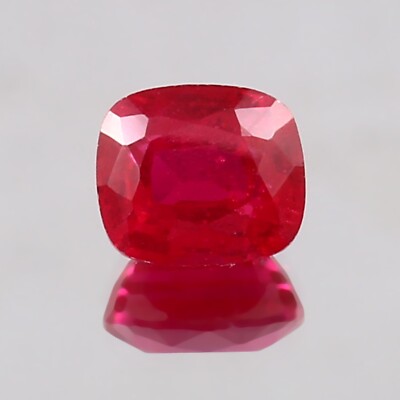 AAA Natural Flawless Red Mozambique Ruby Loose Cushion Gemstone Cut 9x8 ...