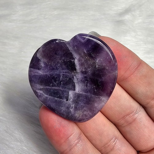 Dream Amethyst Chevron Worry Pocket Stone BONUS Info Card Gifts | eBay