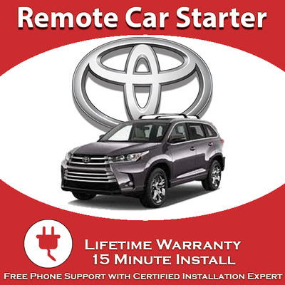2014-2019 TOYOTA HIGHLANDER REMOTE STARTER -EASY INSTALL FOR REGULAR ...