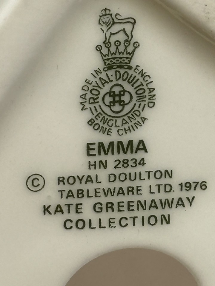 Royal Doulton Figurine, HN2834, Emma 1976 by Kate Greenaway | eBay UK