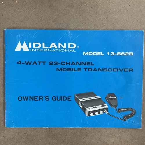 Midland International 23 Channel Mobile Transceiver Owners Guide Model ...