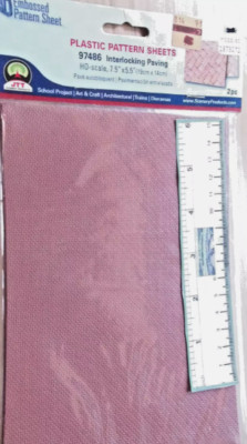 JTT SCENERY 97486 INTERLOCKING PAVING HO SCALE 2 SHEETS NEW | eBay