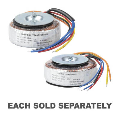 Toroidal Low Profile Transformer 12+12V High Efficiency Quality Simple ...