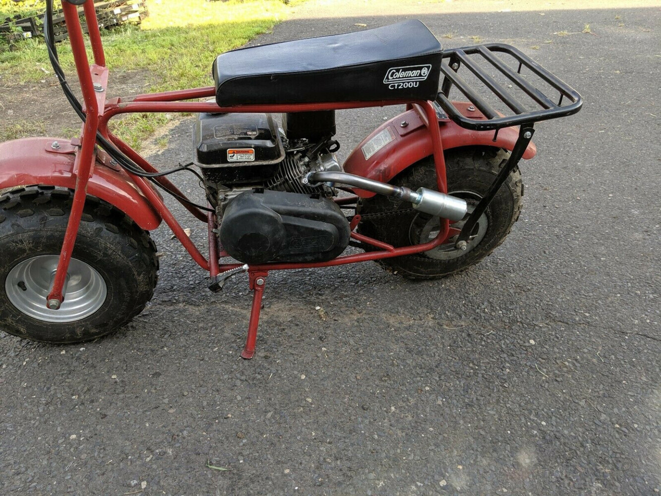 Coleman Mini Bike Exhaust Pipe Header Kit w/heat sleeve U EX BT RB ...