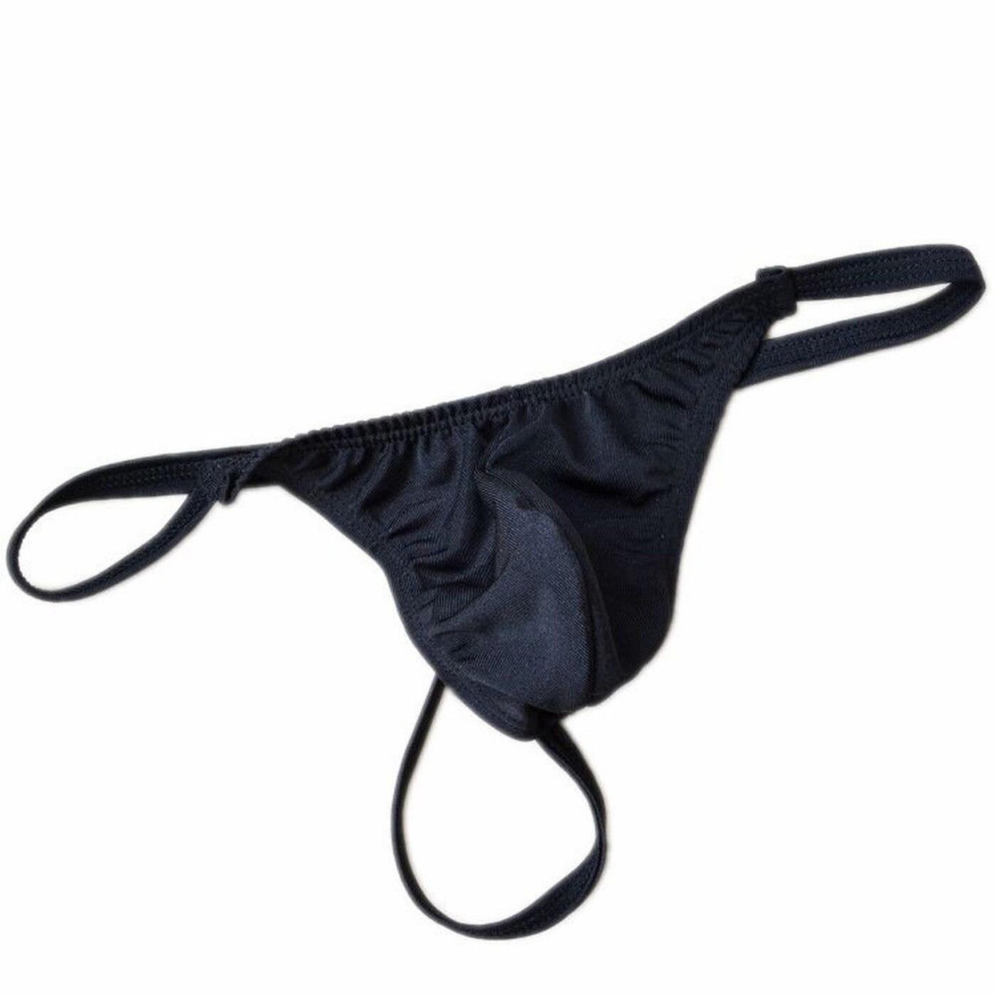81-208 MENS MINI MICRO Brief G STRING RIO THONG Push-Up in BLACK in S M ...