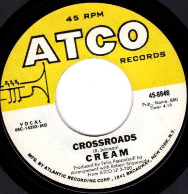 Cream – Crossroads / Passing The Time 1069 ATCO Blues Rock VG+ | eBay