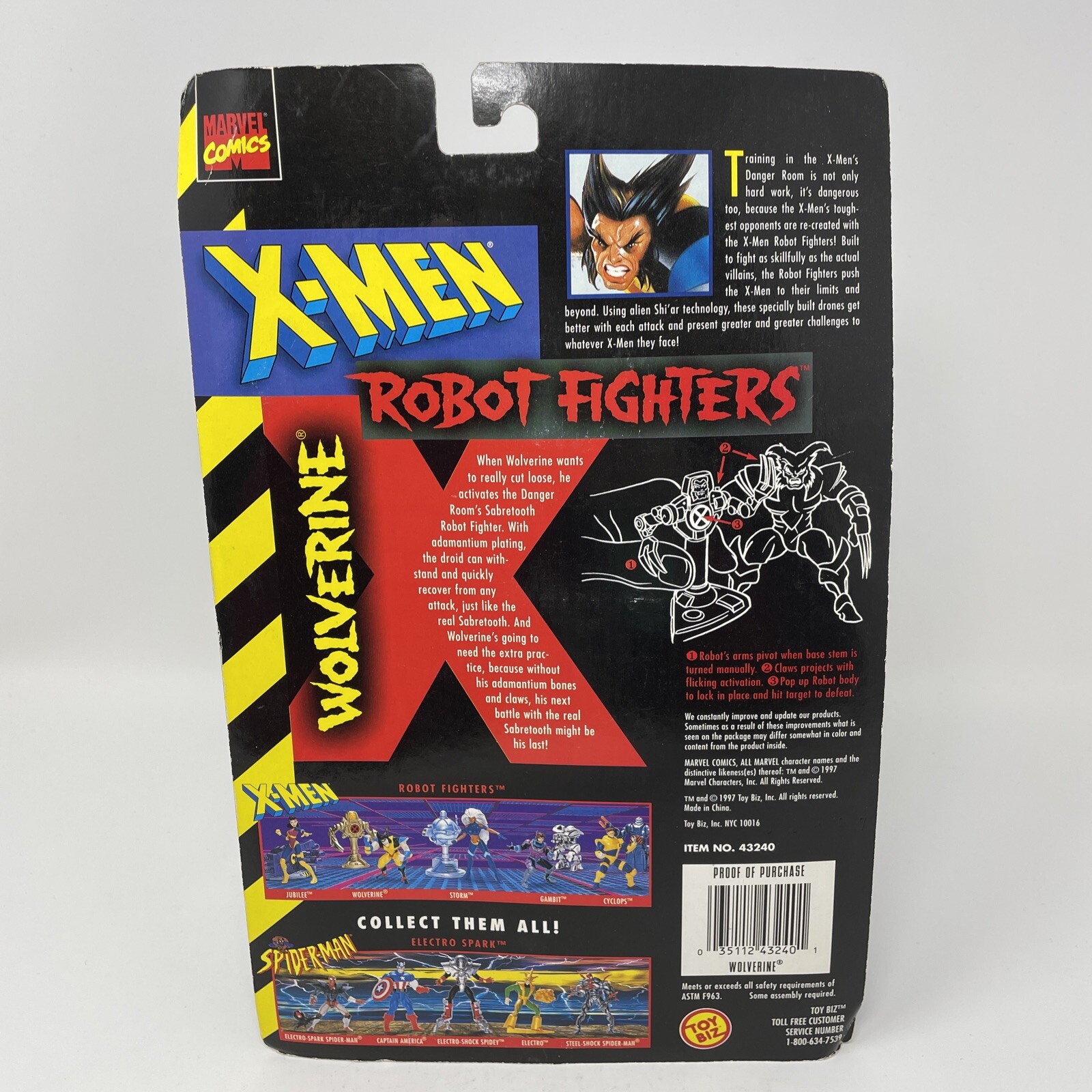 1997 Toy Biz X-Men Robot Fighters Wolverine Action Figure Marvel | eBay