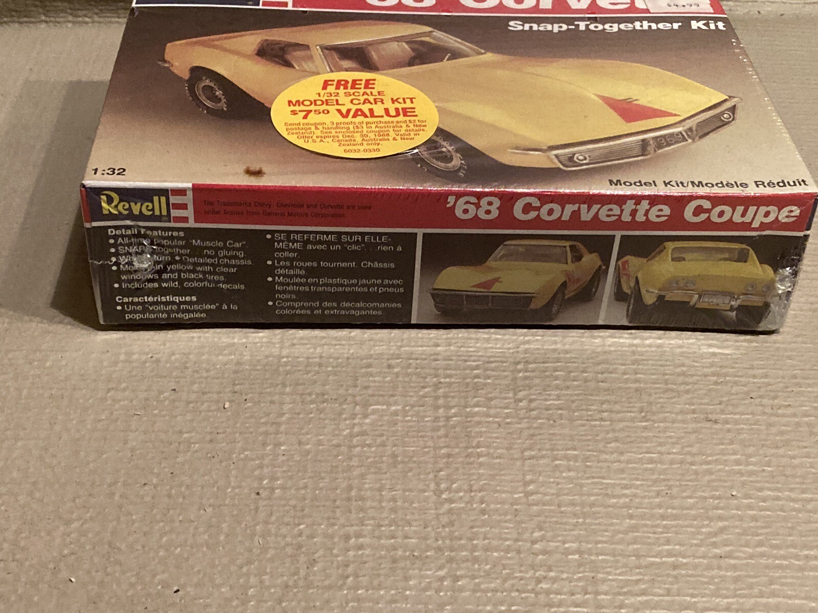 Revell '68 Corvette Coupe - 1:32 Scale Kit# 6032 - Sealed!! | eBay