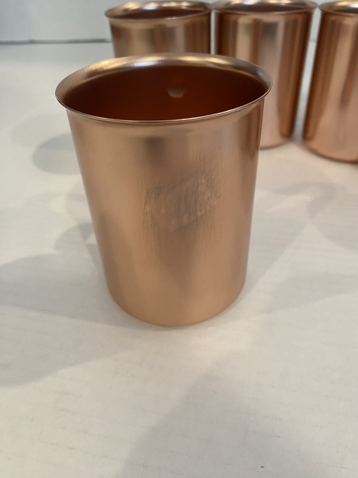 6 Color Craft Mugs, Anodized Aluminum, Copper Color, 4” Cup, Handle ...