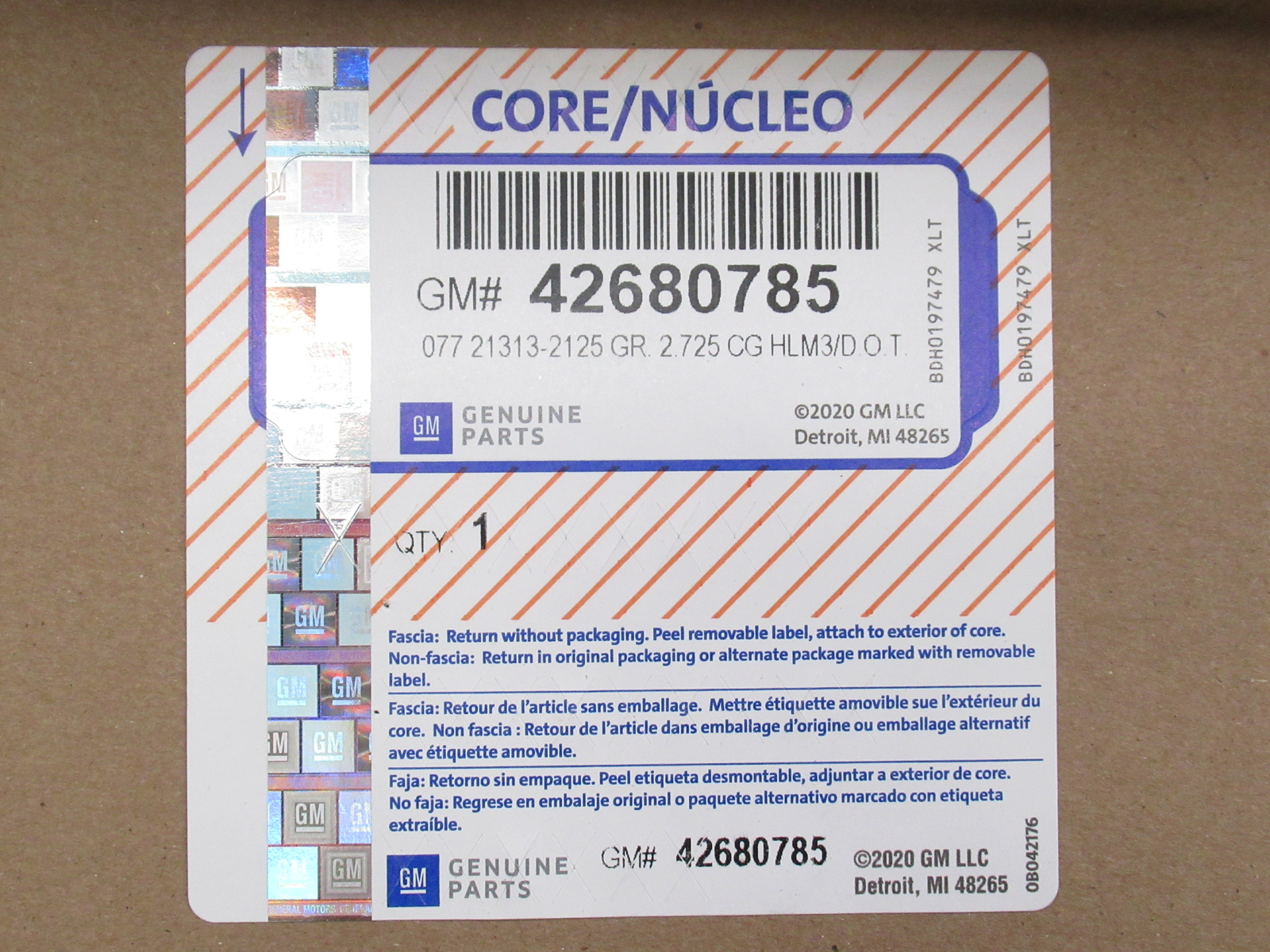 Genuine GM Headlamp Assembly 42680785 OEM for sale online | eBay