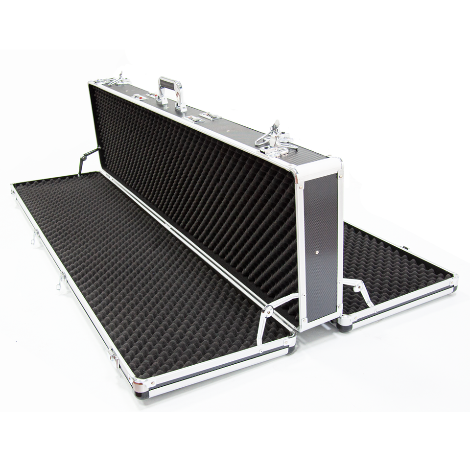 2 in 1 Hard Gun Case Aluminium Double Sided Hunting Safes Rifle Shot ...