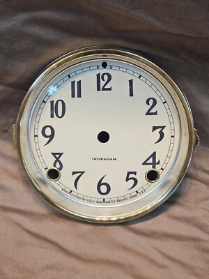 Restored Antique Ingraham Clock Dial and Bezel Refurbished | eBay