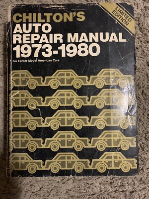 chiltons auto repair manual 1973-1980 limited edition | eBay