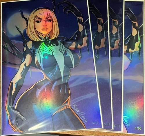 Skyline 4 Full Foil Set Spider Gwen Gwenomized Brian Miroglio Cover | eBay