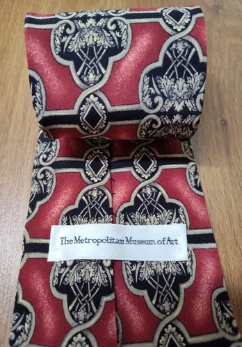 The Metropolitan Museum of Art Tie Geometric Patterns Silk Men's 57x4 ...
