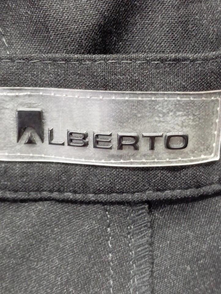 ALBERTO Pantalon Costume Homme Noir Business TOM (EU 44) | eBay