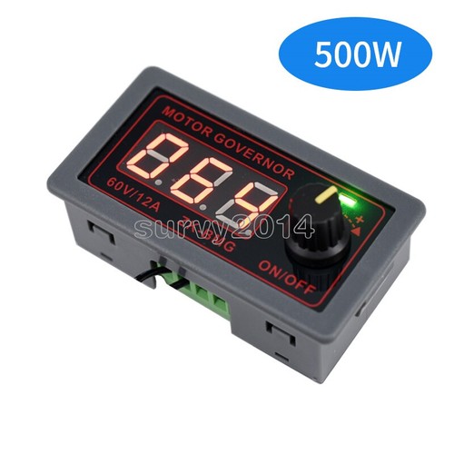 9-60V PWM DC Motor Speed Governor Controller Switch BMG Digital Display ...