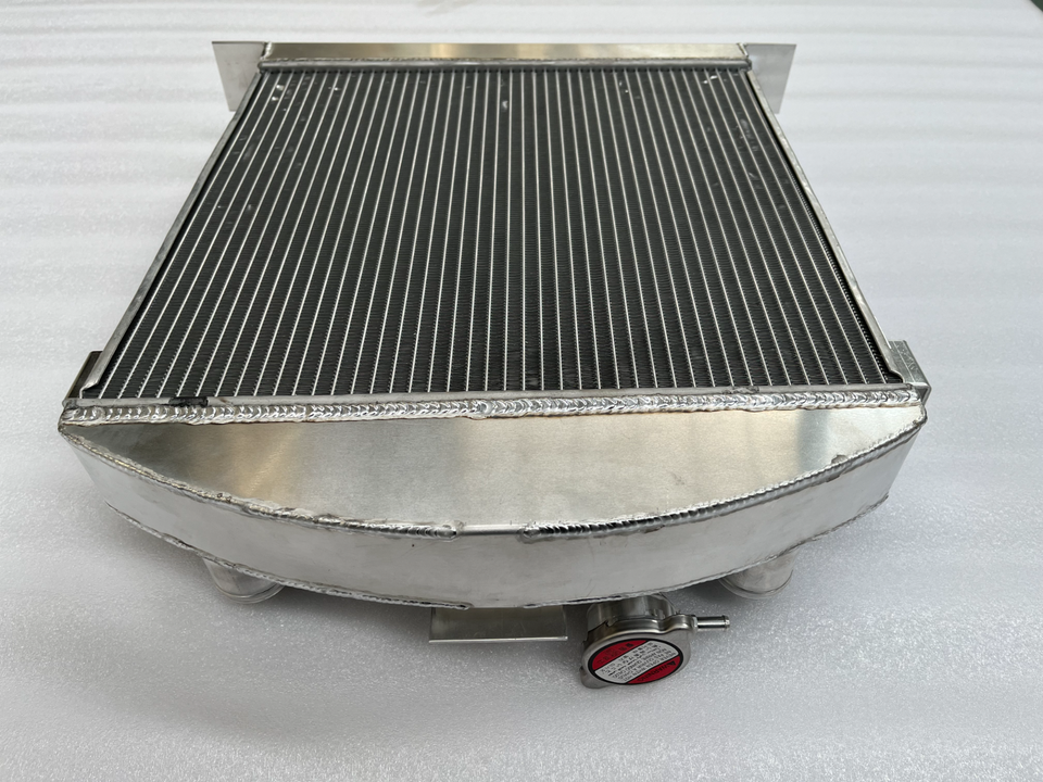 21.5" Aluminum Radiator Fit Ford Lowboy Chopped w/flathead V8 engine ...