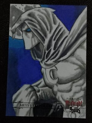 2023 Fleer Ultra Midnight Sons Moon Knight 1/1 Sketch by Jason ...