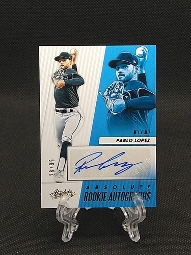 2019 Panini Chronicles - Absolute Rookie Autographs Pablo Lopez #ARA-PL ...
