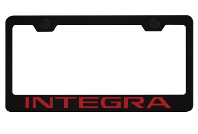 Black License Plate Frame for Integra | eBay