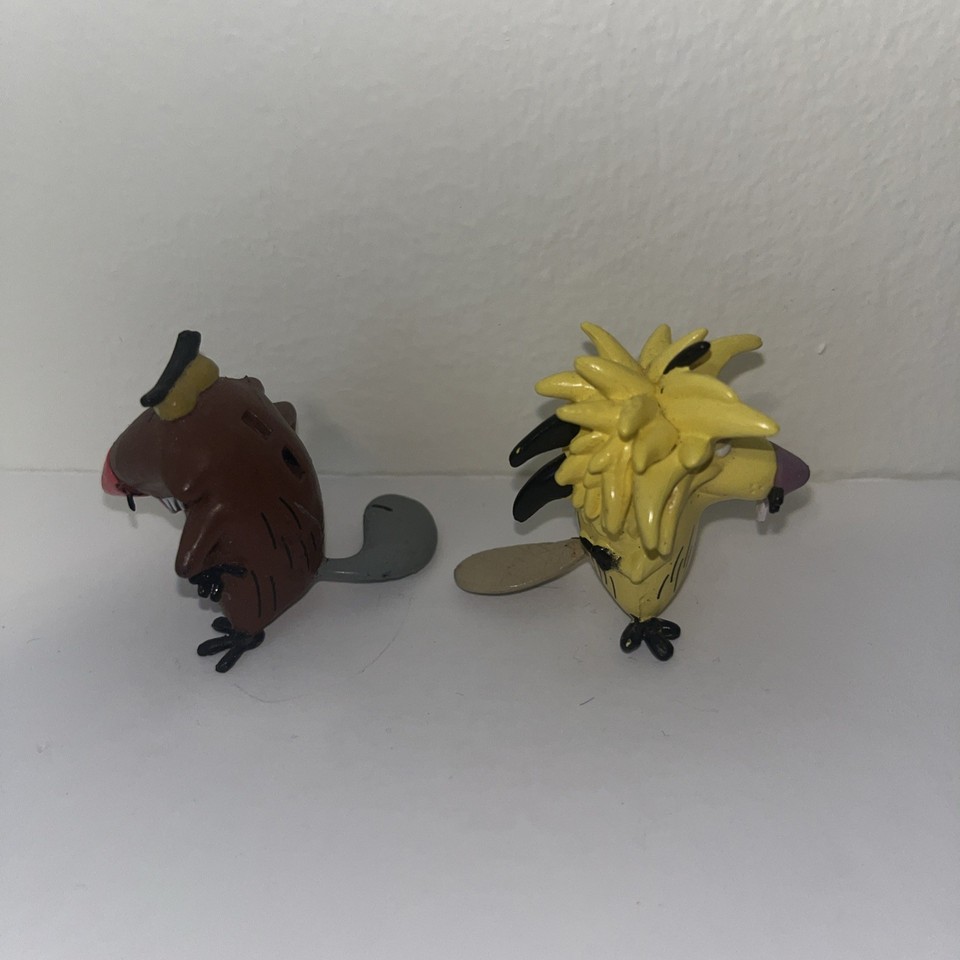 DAGGETT & NORBERT DOOFUS ANGRY BEAVERS MINI FIGURINE NICKELODEON ...