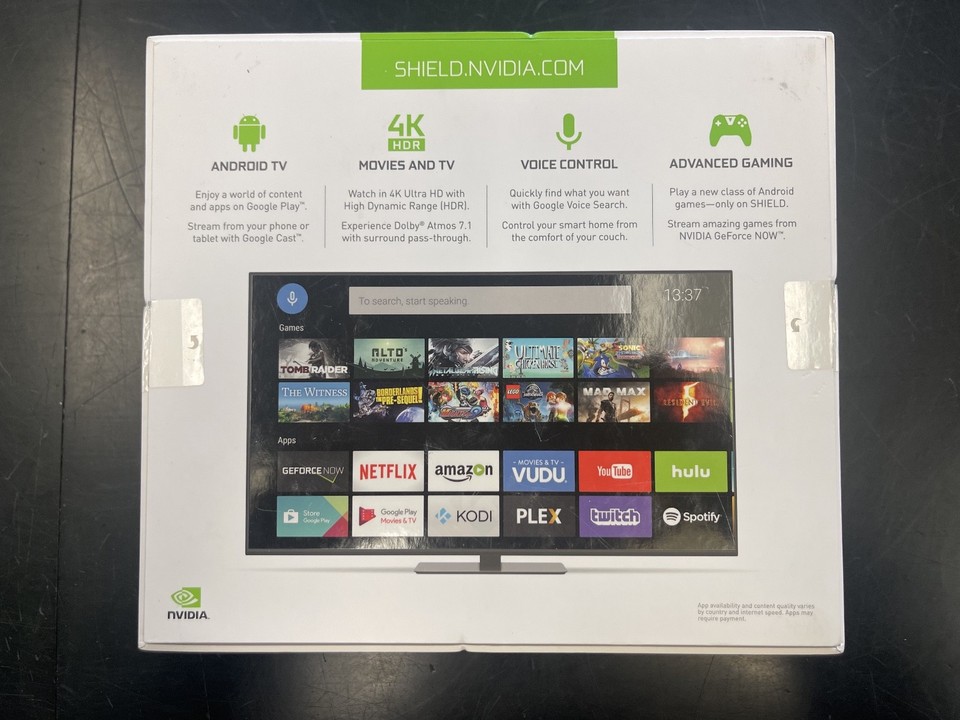 Nvidia Shield 4K HDR Android TV P2897 812674021140| eBay