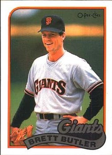 #241 Brett Butler - San Francisco Giants - 1989 O-Pee-Chee Baseball | eBay